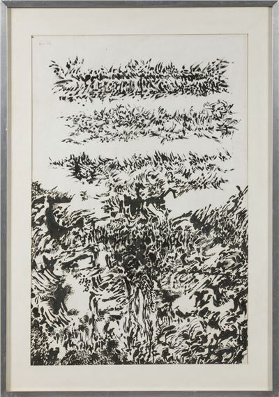 Jean-noël Imar | Jean-Noël IMAR (1943-2023). Signes, 1981. Encre sur ...