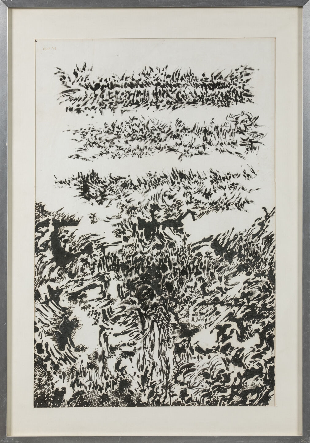Jean-noël Imar | Jean-Noël IMAR (1943-2023). Signes, 1981. Encre sur ...