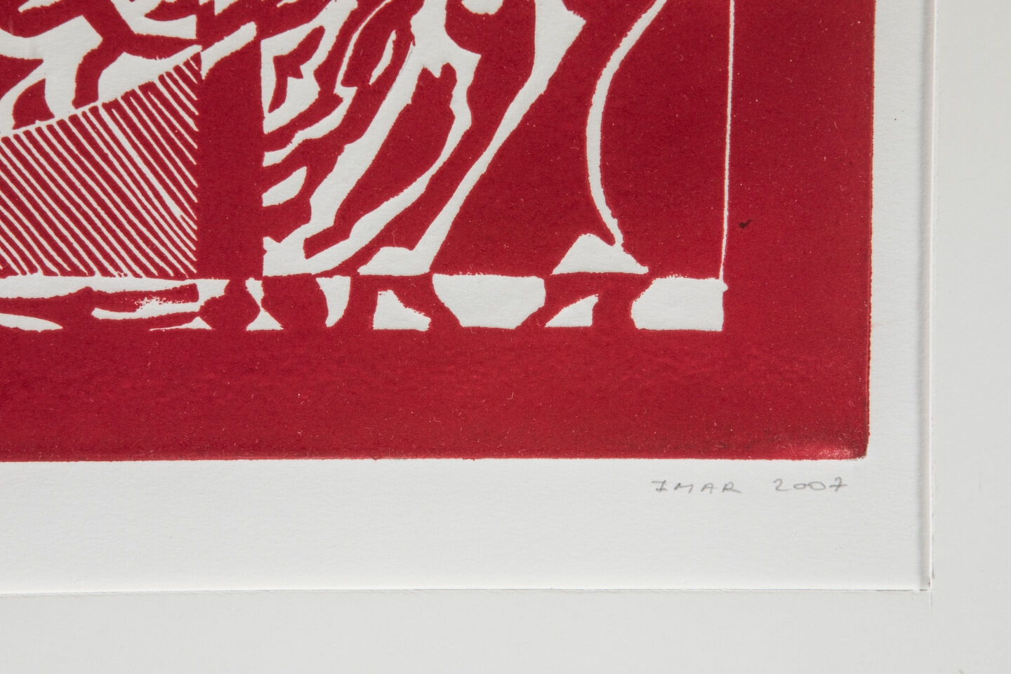 Jean-Noël Imar | Jean-Noël IMAR (1943-2023). Vitrail, version rouge ...
