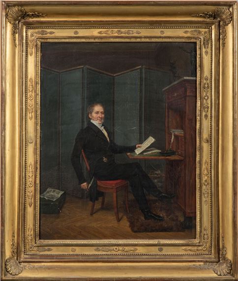 Louis-Charles-Auguste Couder | Portrait de Monsieur Delaunay dans son ...