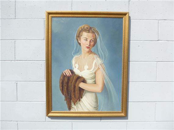 Edward Hurst | EDWARD HURST (1912-1972) An oil on canvas portrait of ...