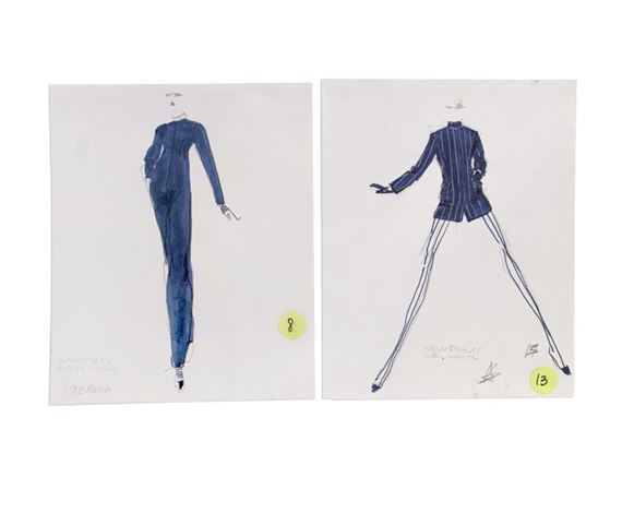 Joe Eula | 12 Fashion Illustrations for Geoffrey Beene (1990-95 | MutualArt