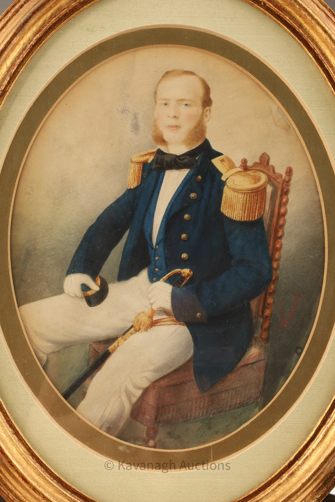 Marie Wunsch | Marie Wunsch Portrait Military Naval Officer | MutualArt