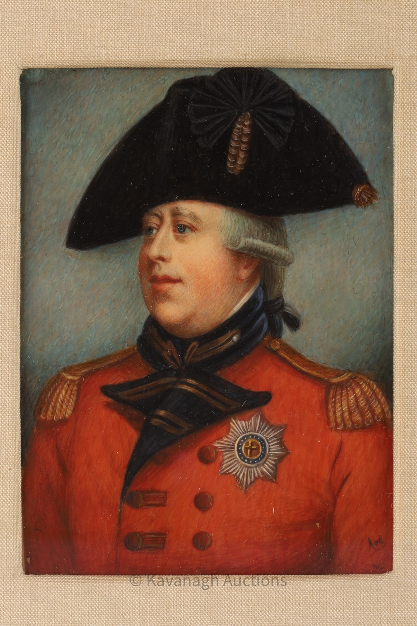 William Beechey | Antique Portrait Miniature Painting King George 3 ...