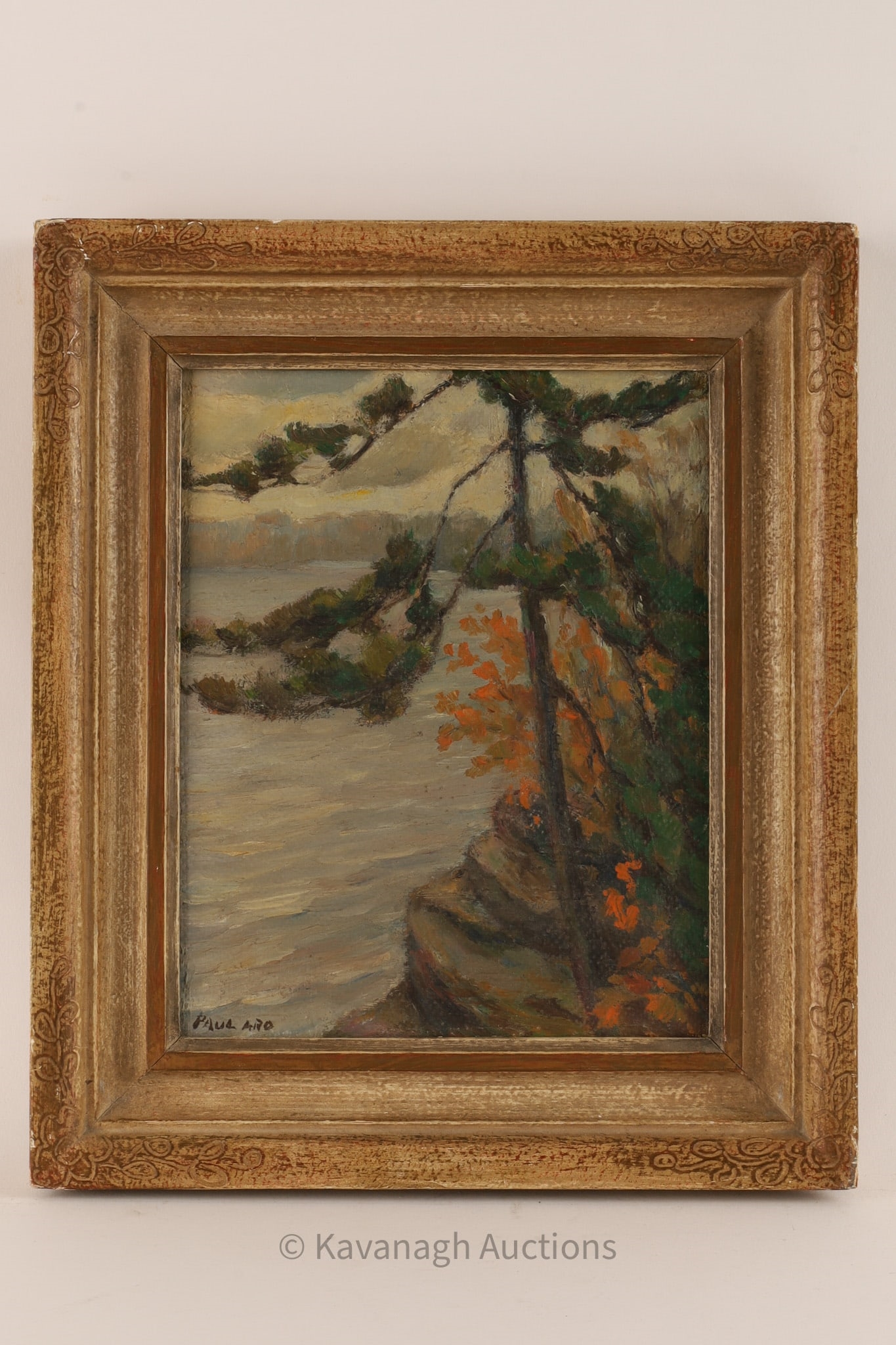 Paul Aro | Paul Aro Oil on Board, Canadian Coastal Landscape | MutualArt