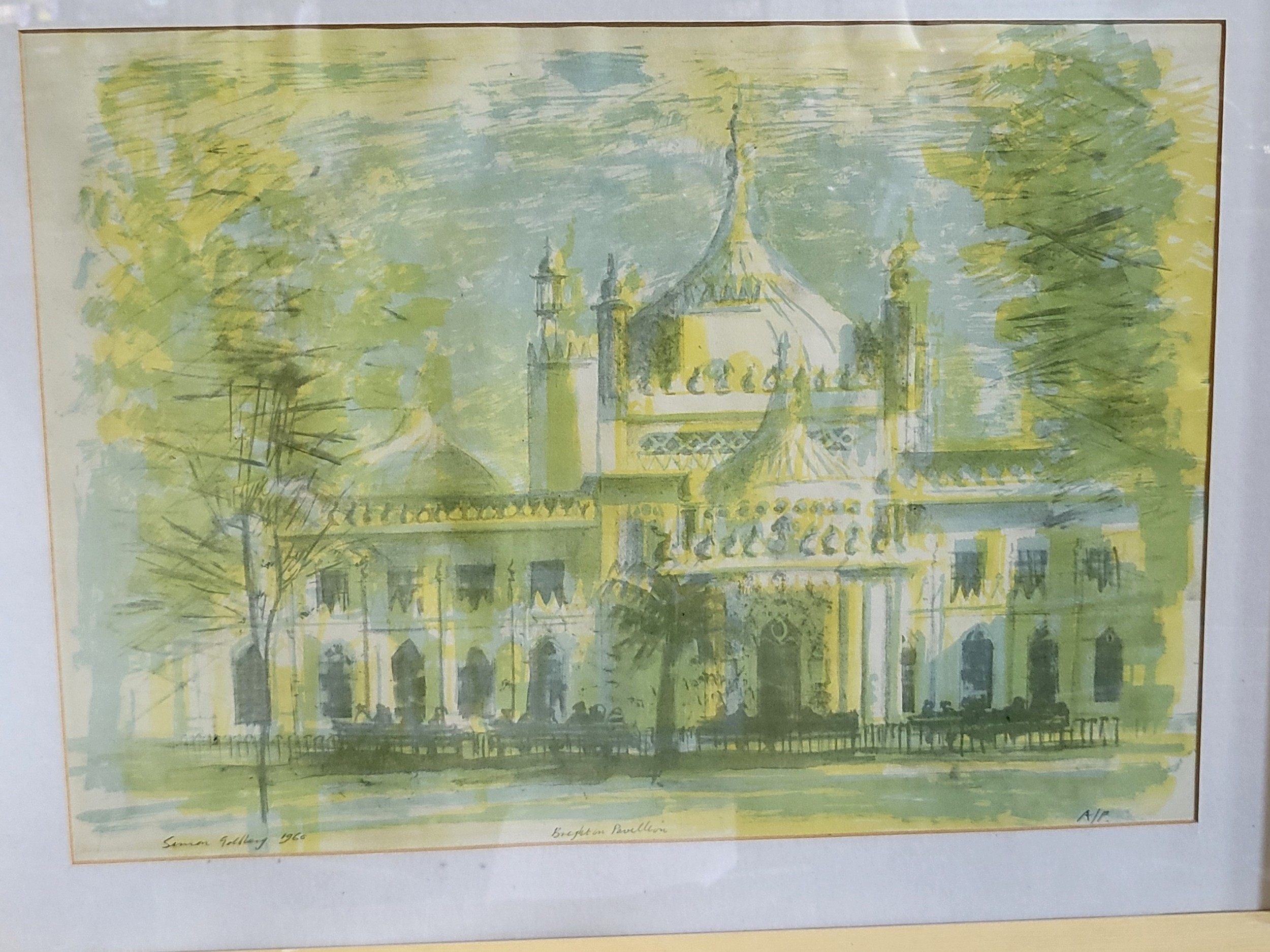 Simon Goldberg | Lithograph of Brighton Pavillion by Simon Golberg ...