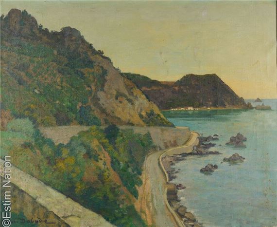 Henri Dabadie | Coastal road at Stora near Philippeville (Algeria) | MutualArt