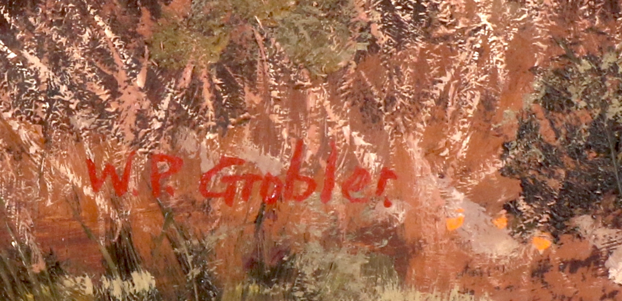 W.P. Grobler | DIRT ROAD GOING PAST THE DAM | MutualArt