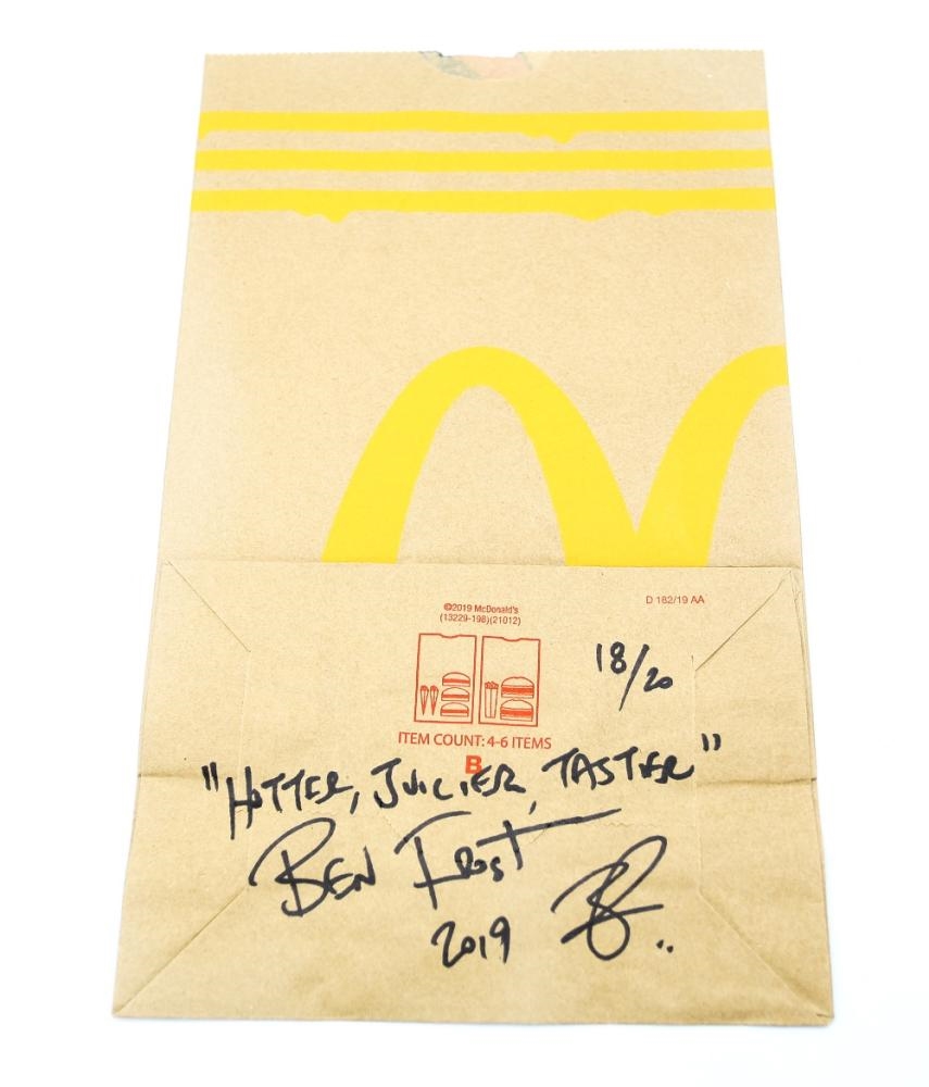 Ben Frost | Ben Frost - A 5 colour aerosol stencil on a McDonald's bag ...