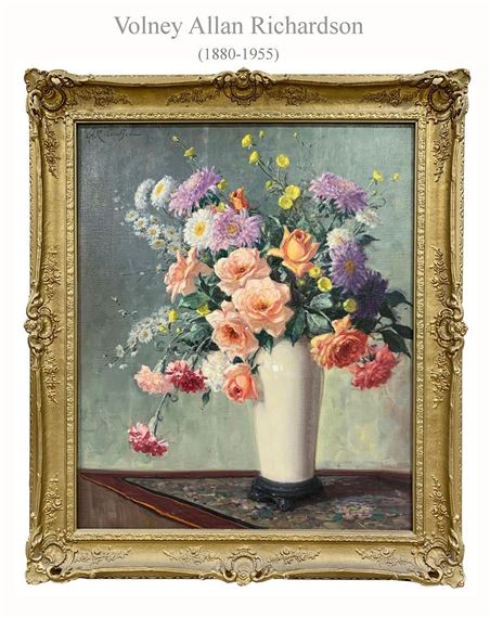 Volney Allan Richardson | An Oil On Canvas Painting Signed By Volney ...