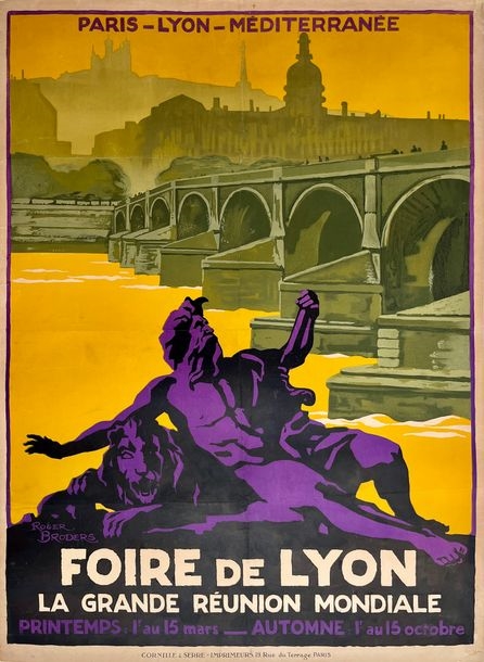 Roger Paris | BRODERS Roger Paris - Lyon - Méditerranée.... - Lot 486 ...
