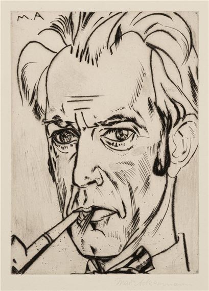 Max Ackermann | Portrait of a man. (1887) | MutualArt