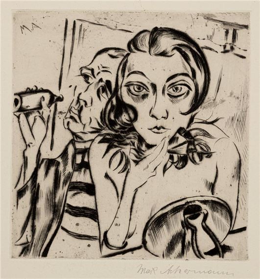 Max Ackermann | Mismatched couple. (1887) | MutualArt