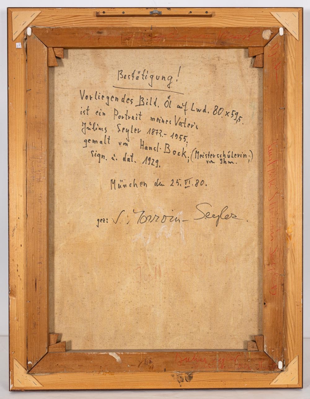 Hansl Bock | Portrait of Julius Seyler, 1929. (1893) | MutualArt