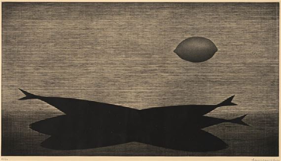 Yozo Hamaguchi | Still life with fish and lemmon, 1958. (1909) | MutualArt