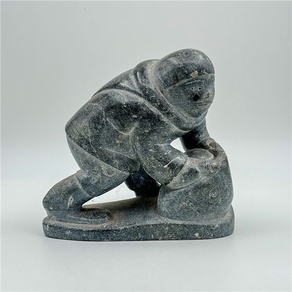 Lukasi Ananagi Amamartua | Lucassie AMM (Inuit b. 1935) Soapstone ...