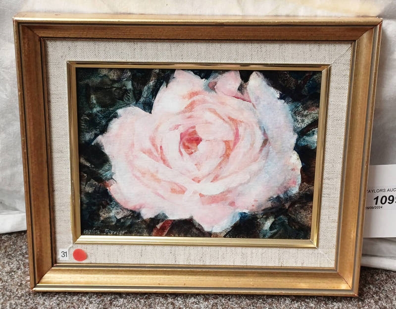 Moira Ferrier | pink rose (1996) | MutualArt