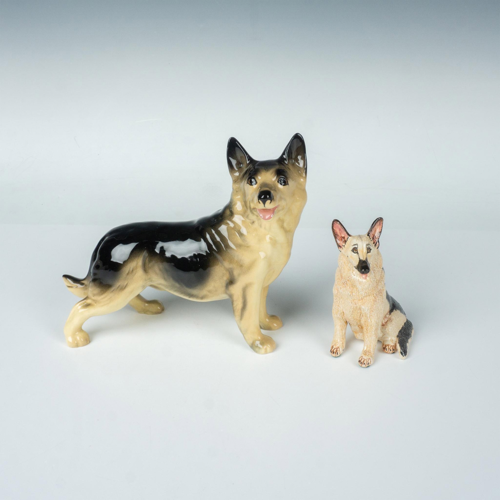 Basil Matthews | 2pc German Shepherd Dog Figurines | MutualArt