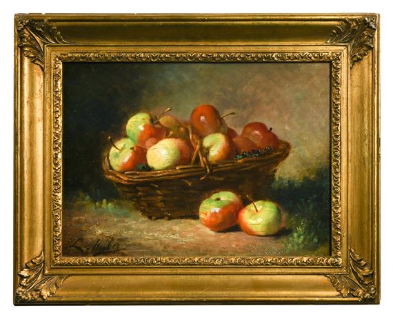 Leon Charles Huber | Strawberries in a basket | MutualArt