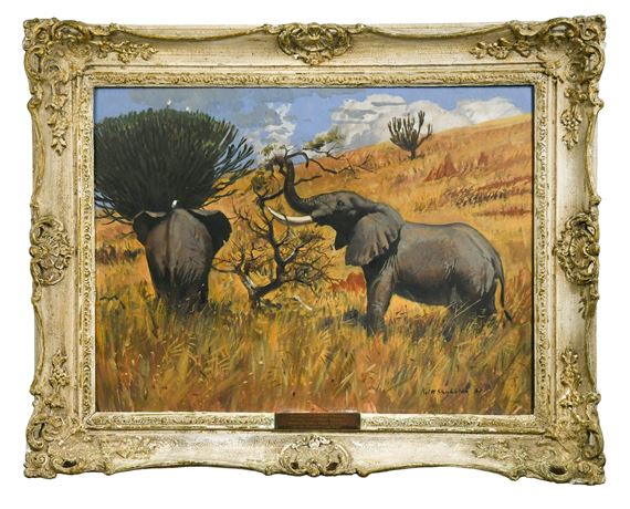 Keith Shackleton | Elephants (1965) | MutualArt