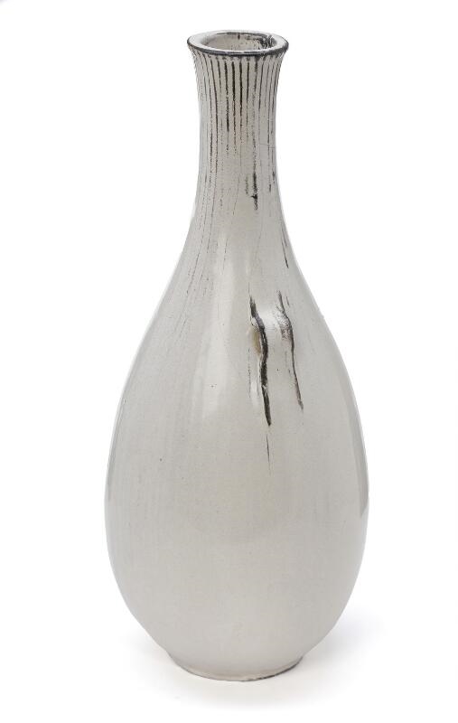 Svend Hammershøi | A large drop-shaped earthenware vase modelled with ...