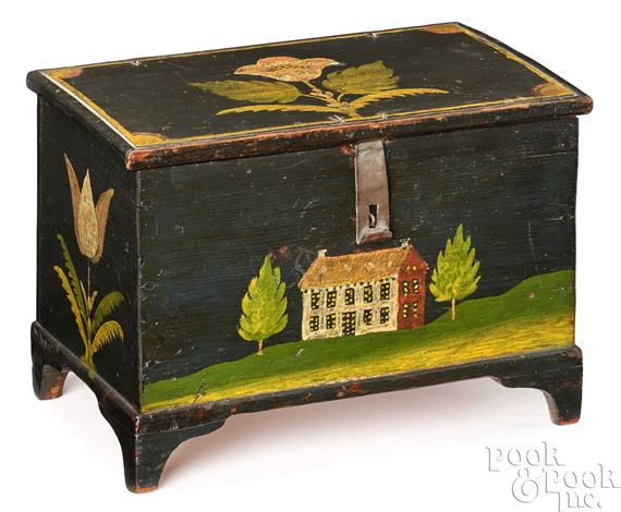 Jonas Weber | Jonas Weber, painted pine dresser box | MutualArt