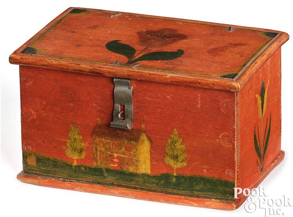 Jonas Weber | Jonas Weber, painted dresser box (Circa 19) | MutualArt