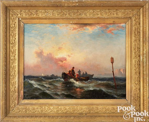 Edward Moran | Edward Moran (American 1829-1901), oil on canvas | MutualArt