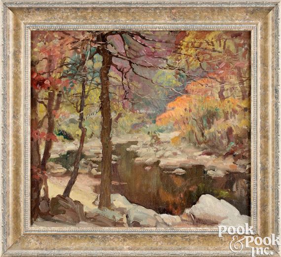 Gladys Nelson Smith | Gladys Nelson Smith, oil on canvas landscape (1917) | MutualArt