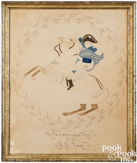 Georges Washington | Calligraphy drawing of George Washington (Late 19 ...