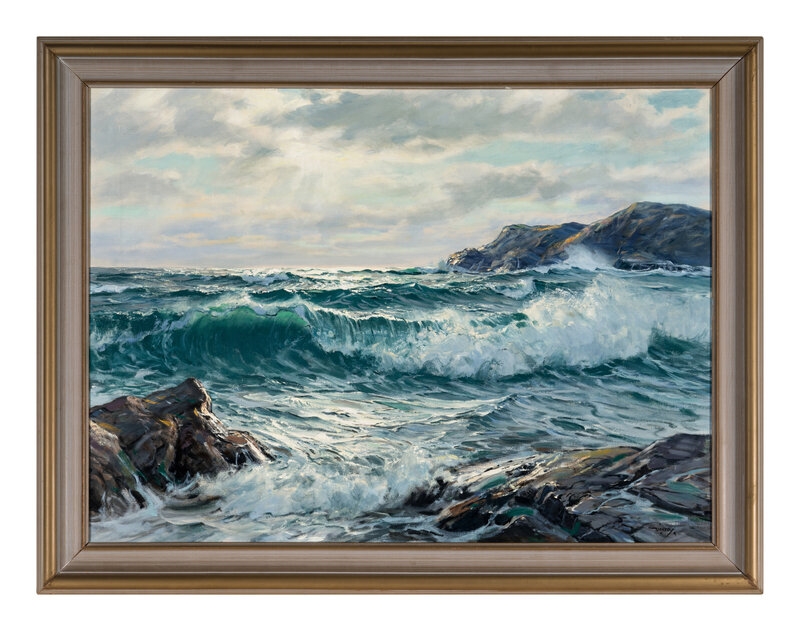 Charles Vickery | Charles Vickery (American, 1913-1998) Crashing Waves ...