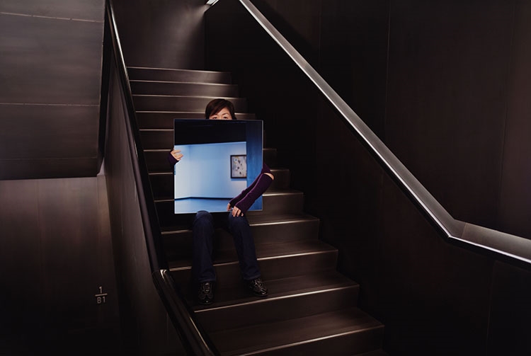 Adad Hannah | Woman Sitting on the Stairs (2012) | MutualArt