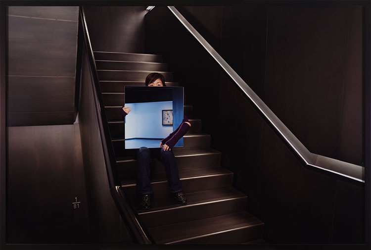 Adad Hannah | Woman Sitting on the Stairs (2012) | MutualArt