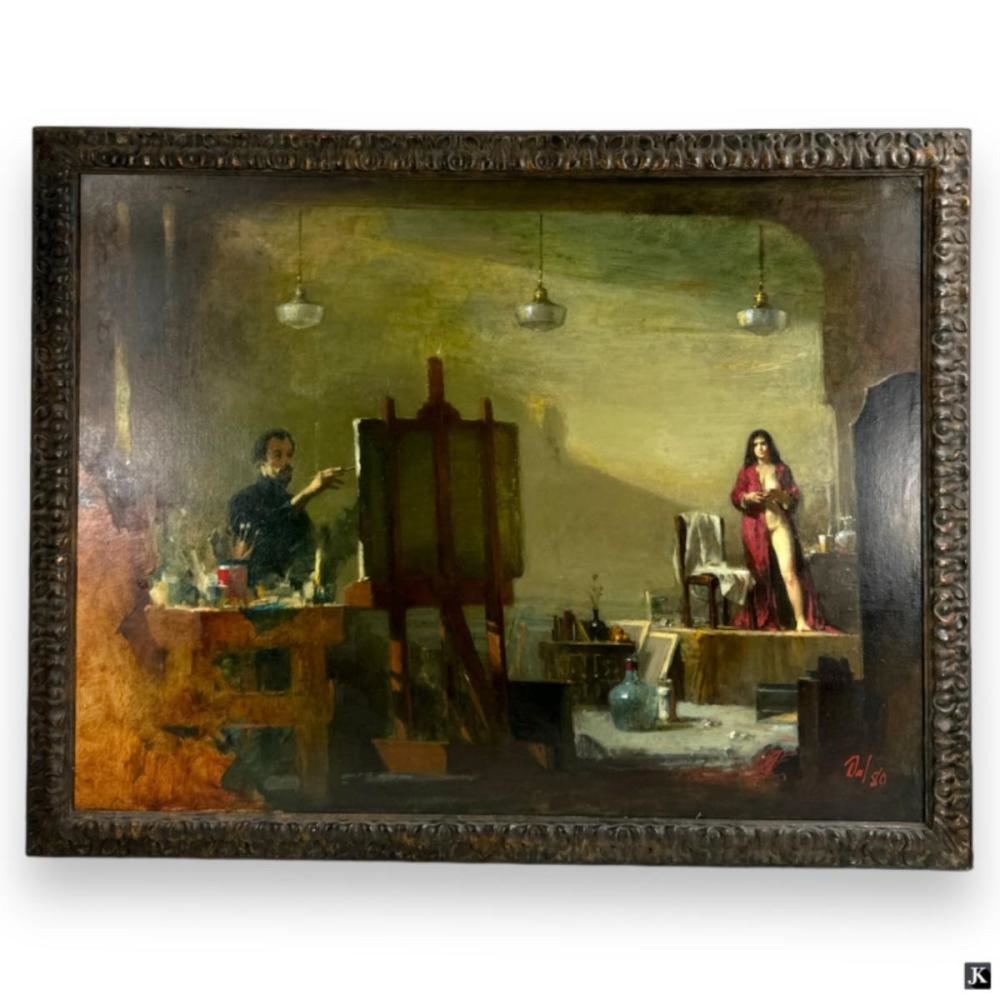 David A. Leffel | RADISHES AND ROSE JAR | MutualArt