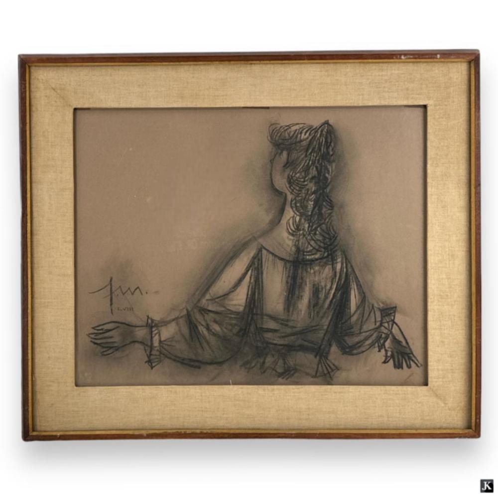 Fletcher Martin | Woman in Blue Reclining on Beach (1940) | MutualArt