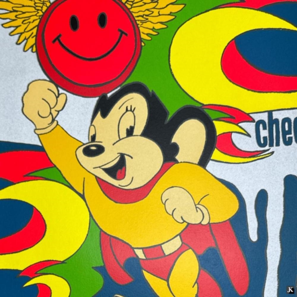 Ronnie Cutrone | Ronnie Cutrone Serigraph Mighty Mouse | MutualArt