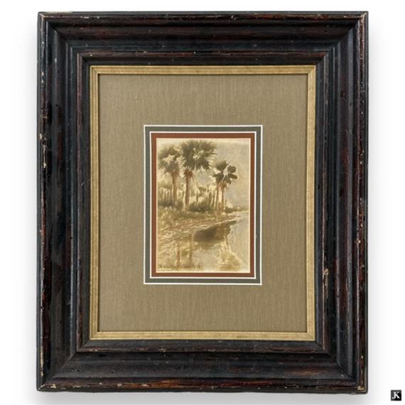 Ben Austrian | Landscape Watercolor (1915) | MutualArt