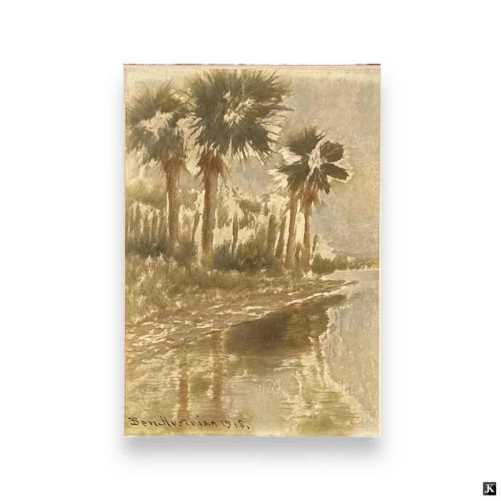 Ben Austrian | Landscape Watercolor (1915) | MutualArt