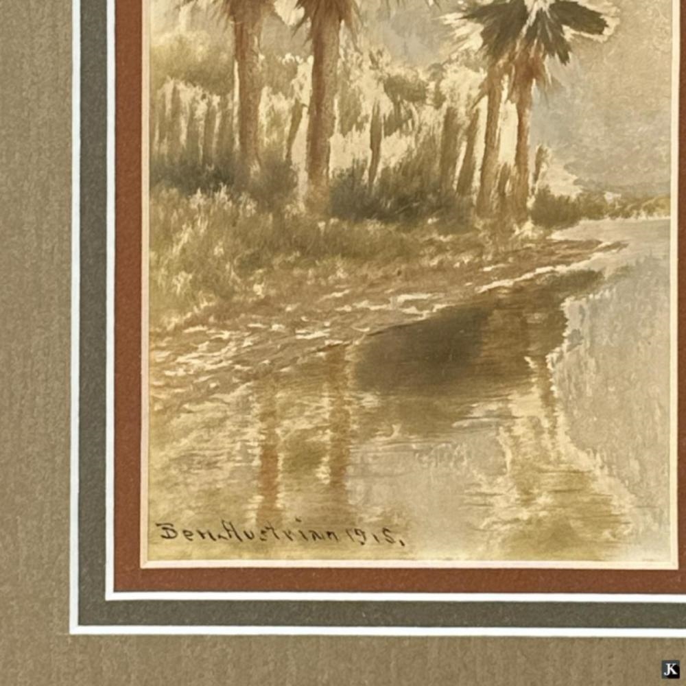 Ben Austrian | Landscape Watercolor (1915) | MutualArt