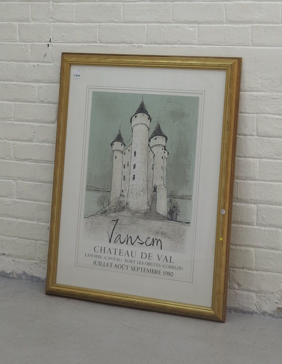 Jean Jansem | FRAMED JEAN JANSEM GALLERY POSTER (1980) | MutualArt