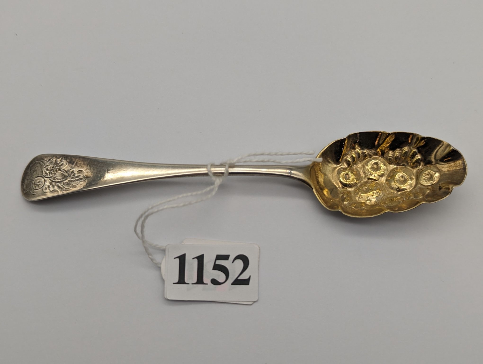 Unknown | STERLING SILVER BERRY SPOON | MutualArt