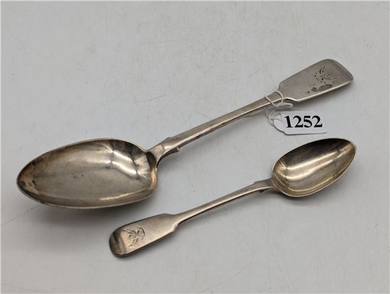 Unknown | GEORGIAN STERLING SILVER SPOONS | MutualArt