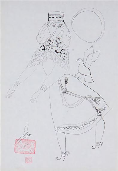 Aage Rudolf Hans Gitz-Johansen | Samer med hver sit dyr | MutualArt