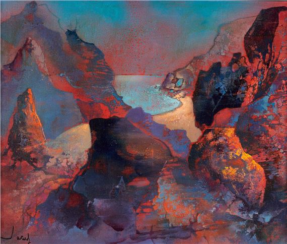 Jean Théobald Jacus | Tu dessines la courbe des rivages | MutualArt