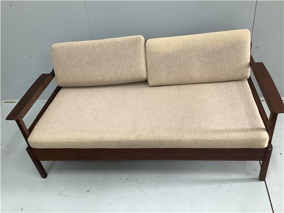 Robin Day | A mid century Robin Day style teak sofa bed | MutualArt