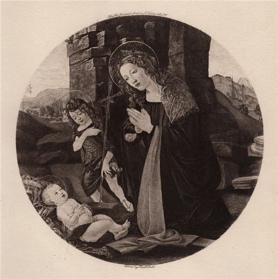 Sandro Botticelli | BOTTICELLI Antique Etching MADONNA & CHILD Framed ...