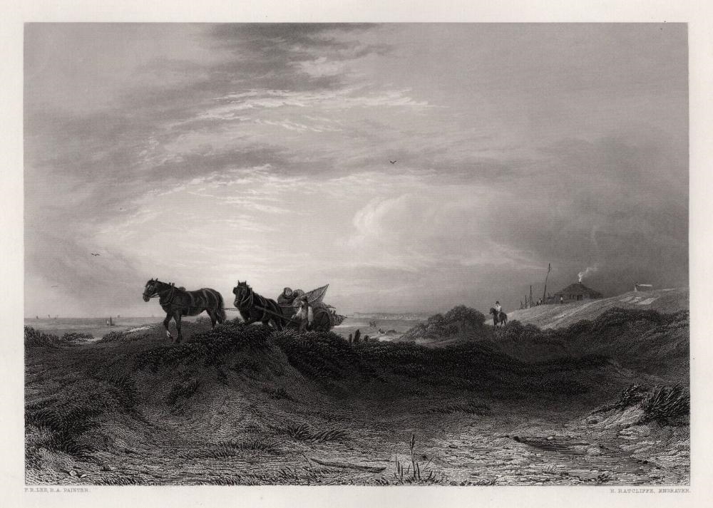 Frederick Richard Lee | 1800s Frederick Richard Lee Engraving Sea Coast ...