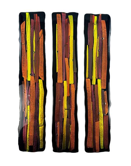 Debora Wayne | Trio of Fused Glass Pieces by Debora Wayne | MutualArt