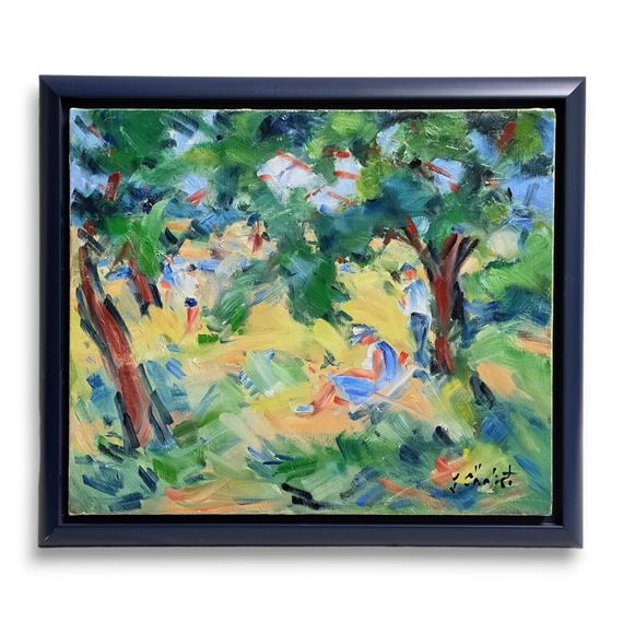 Jean Chabot | Lecture à l'ombre des arbres | MutualArt