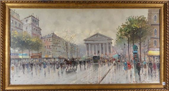 Antonio DeVity | An important large scale oil on canvas depicting a ...